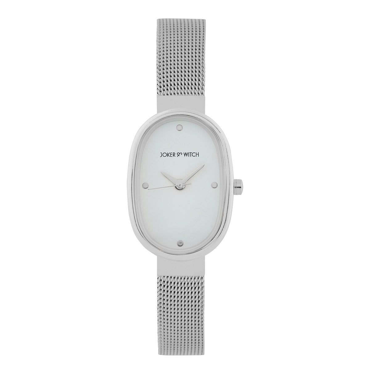 Shop online Enola Silver Watch With White Dial And A Mesh Strap by ...