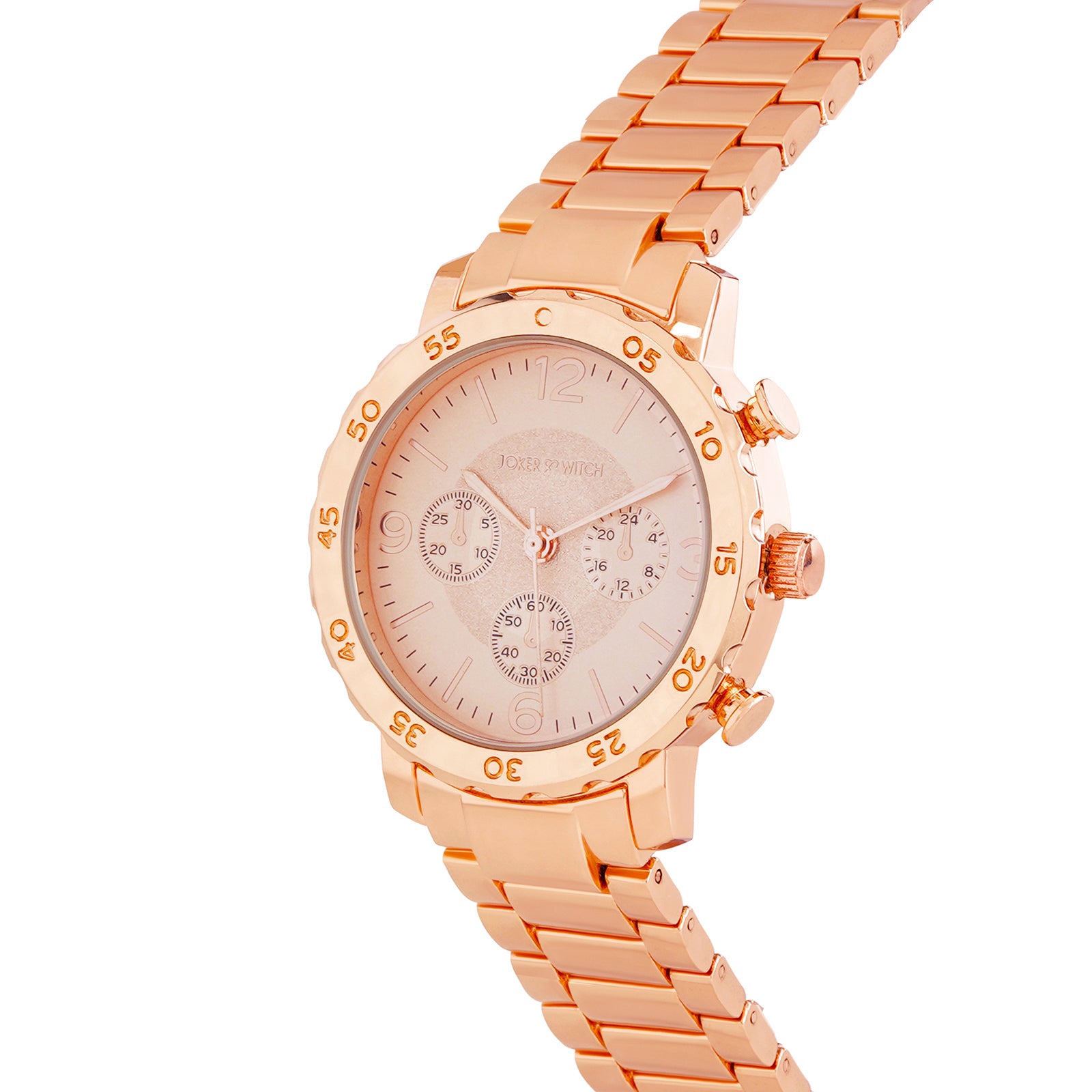 Shop online Taye All Rosegold Metallic Strap Watch by Joker & Witch
