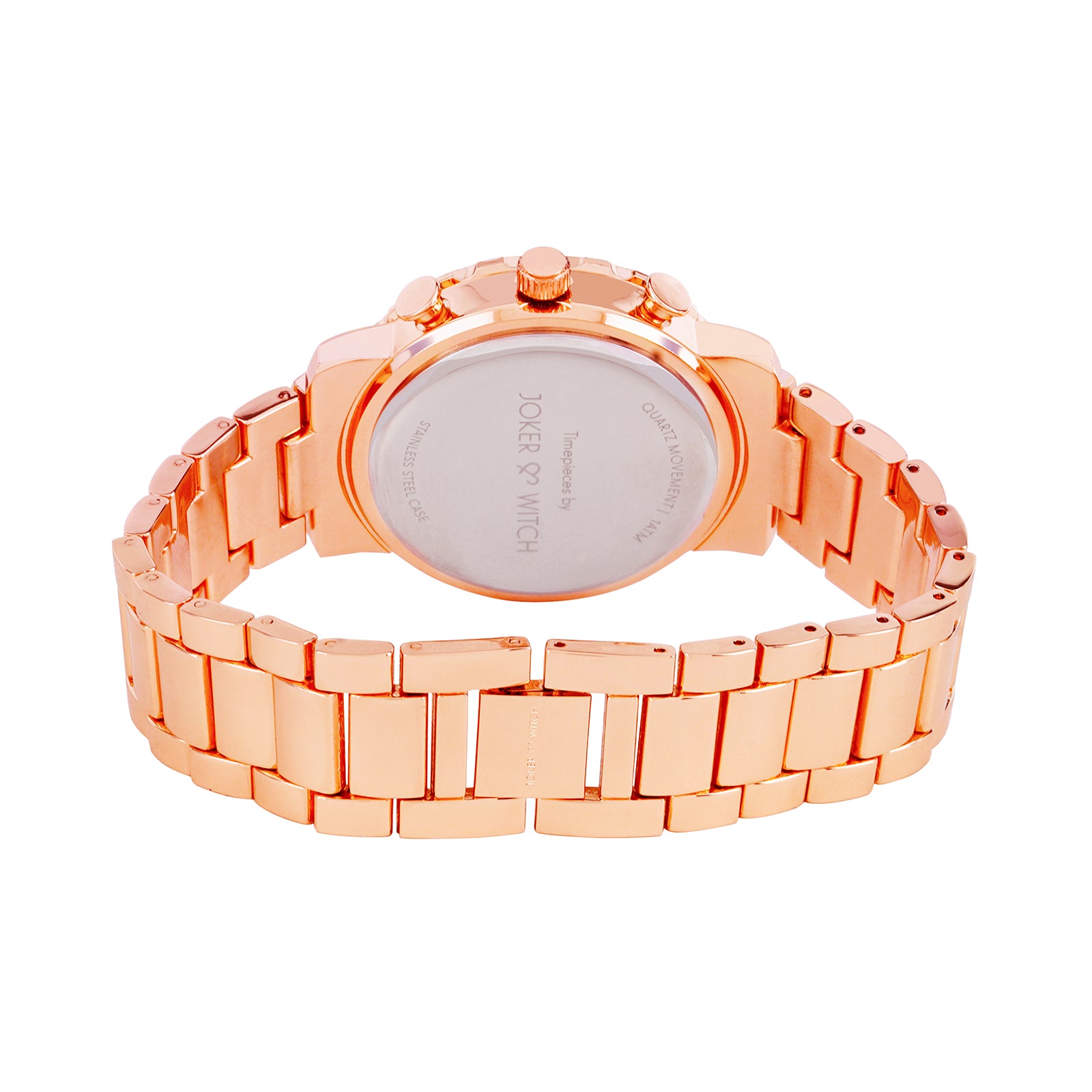 Shop online Taye All Rosegold Metallic Strap Watch by Joker & Witch
