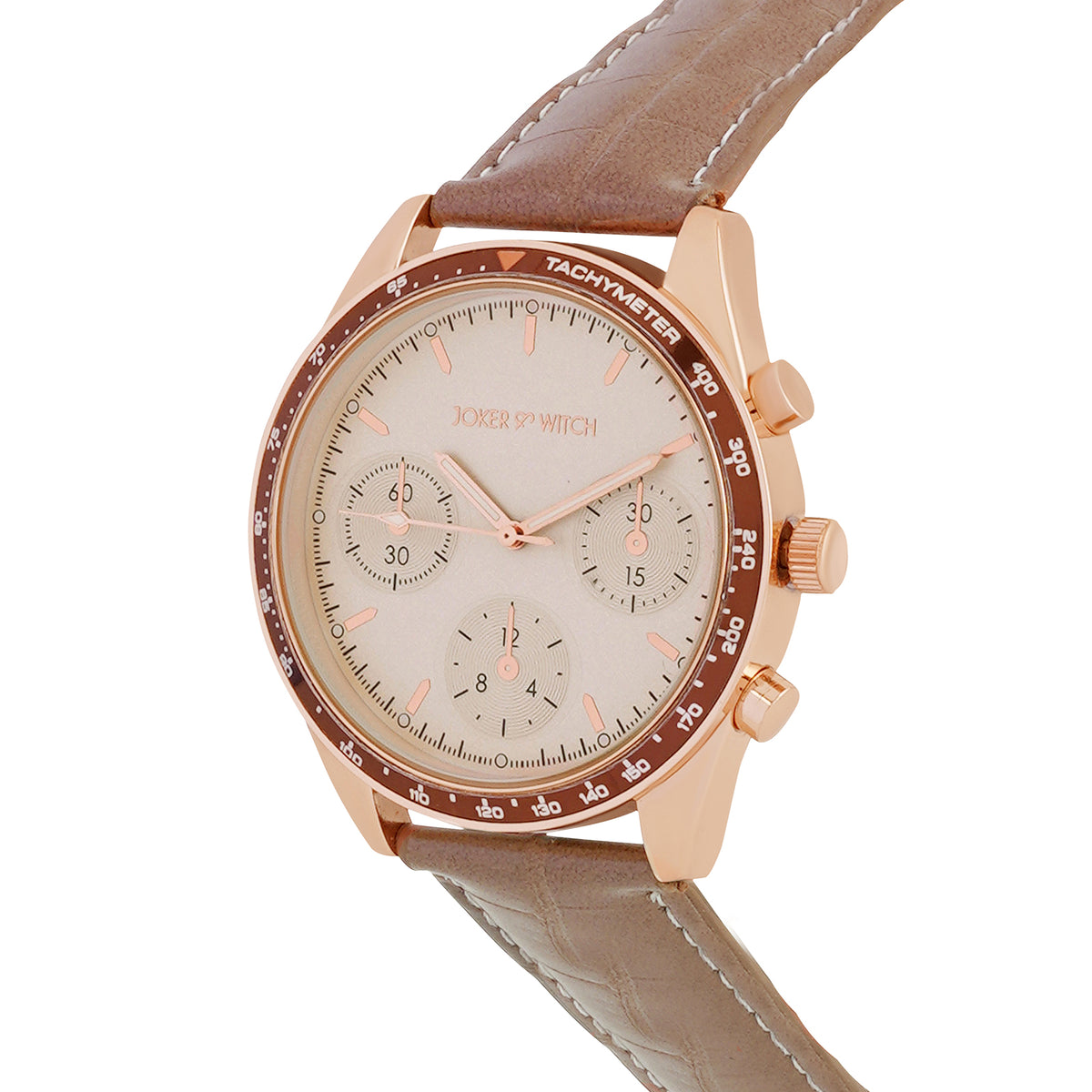 Shop online Legolas Rosegold Croc Strap Watch by Joker & Witch