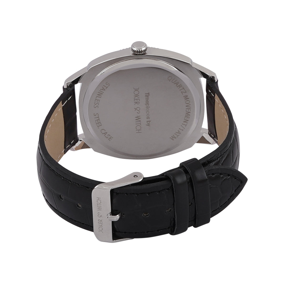 Shop online Dean All Black Pu Strap Watch by Joker & Witch Shop online Dean All Black Pu Strap Watch by Joker & Witch