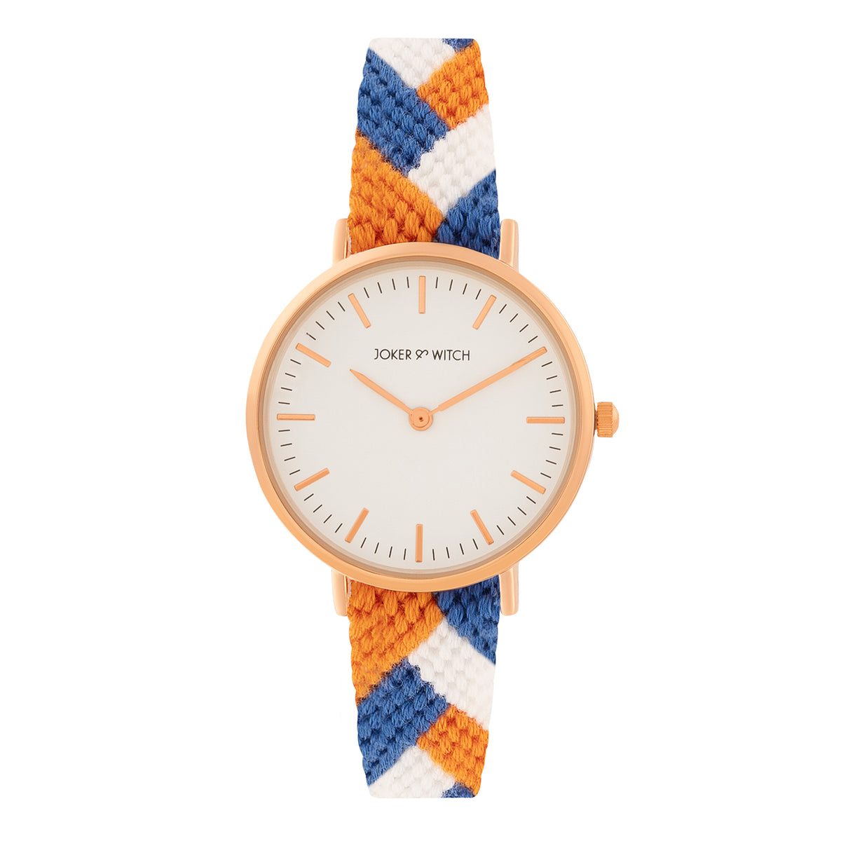 Shop online Serenity Loom Rose Gold Watch Featuring An Orange & Aqua ...