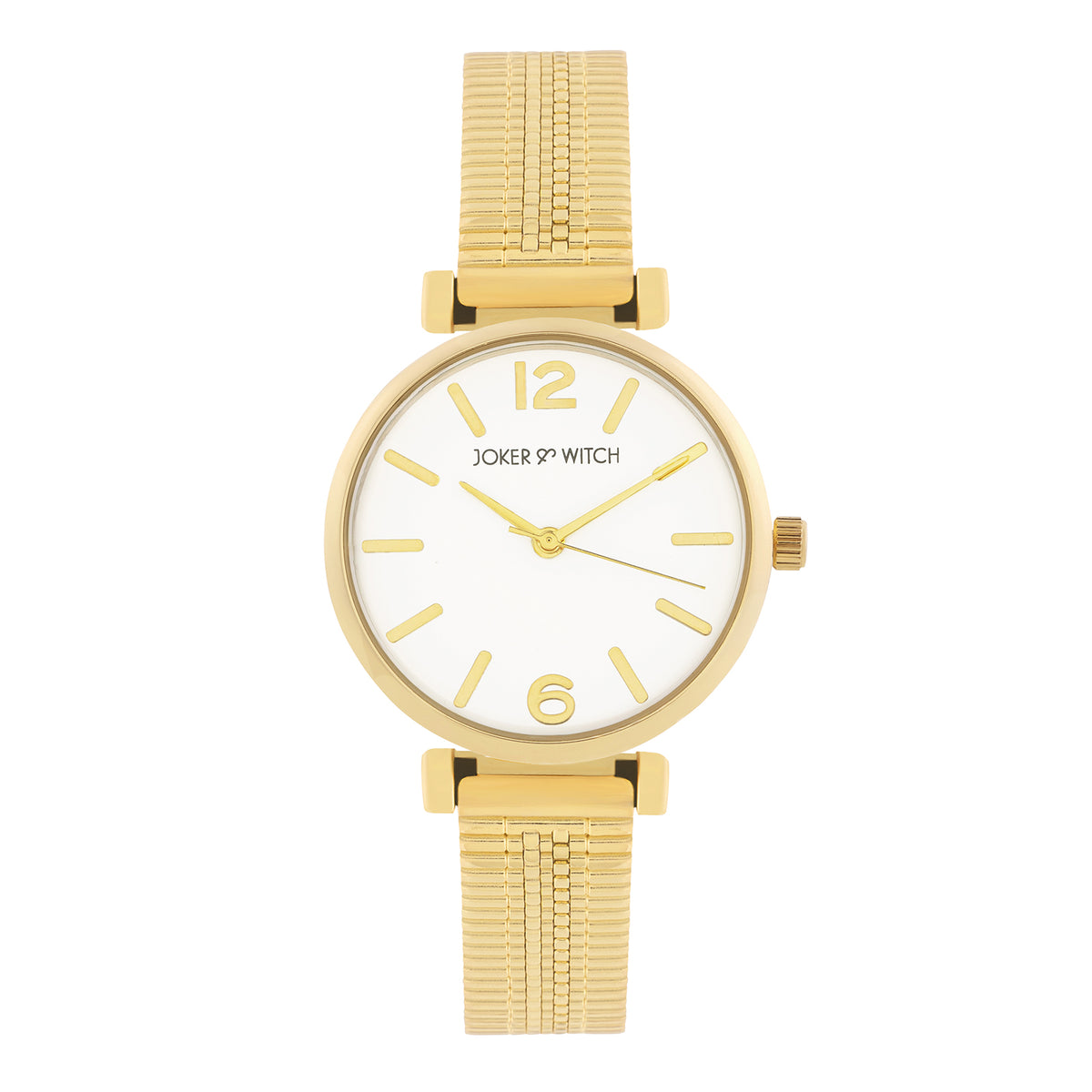 Shop online Demi Luxe Gold Watch with a Sleek Metallic Strap by Joker ...