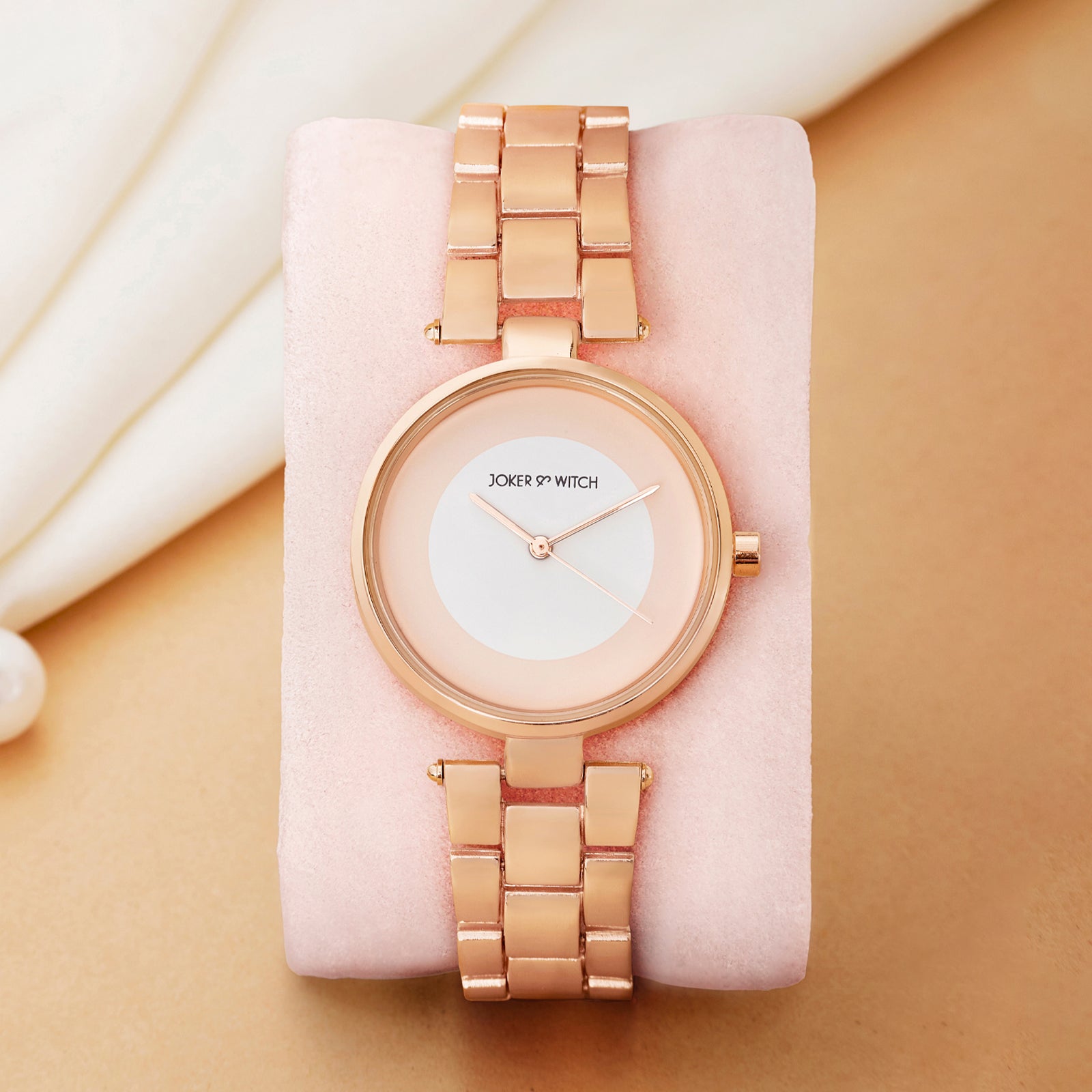 Shop Online Liora Rose Gold Watch with Rose Gold & White Dial and ...