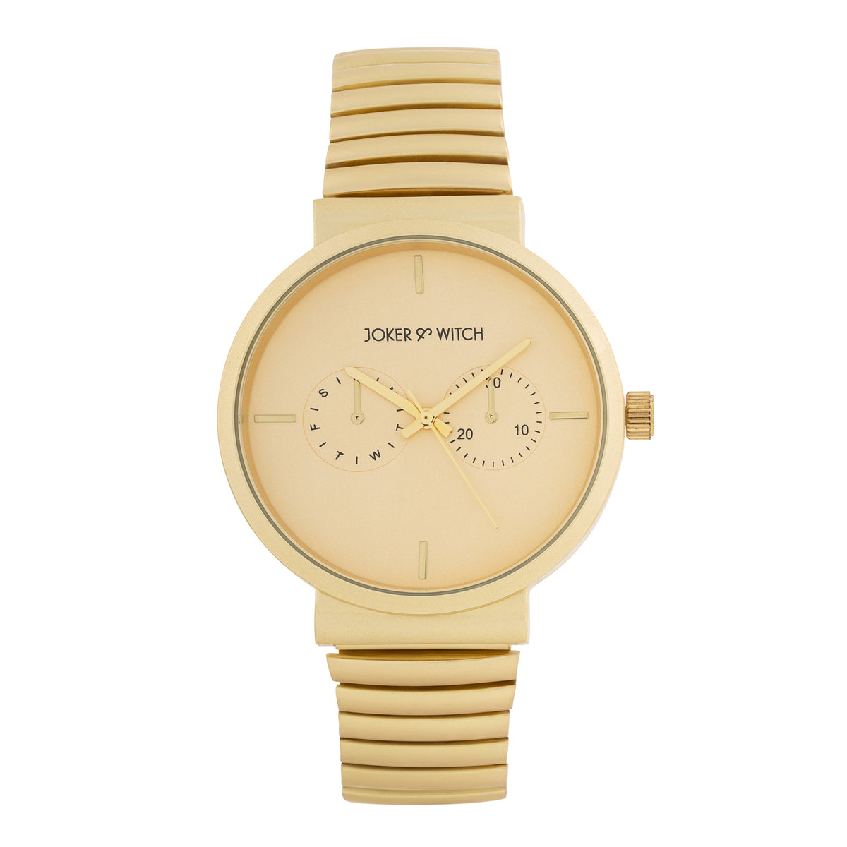Shop Online Airo Gold Watch with Matte Finish and Metallic Strap by ...