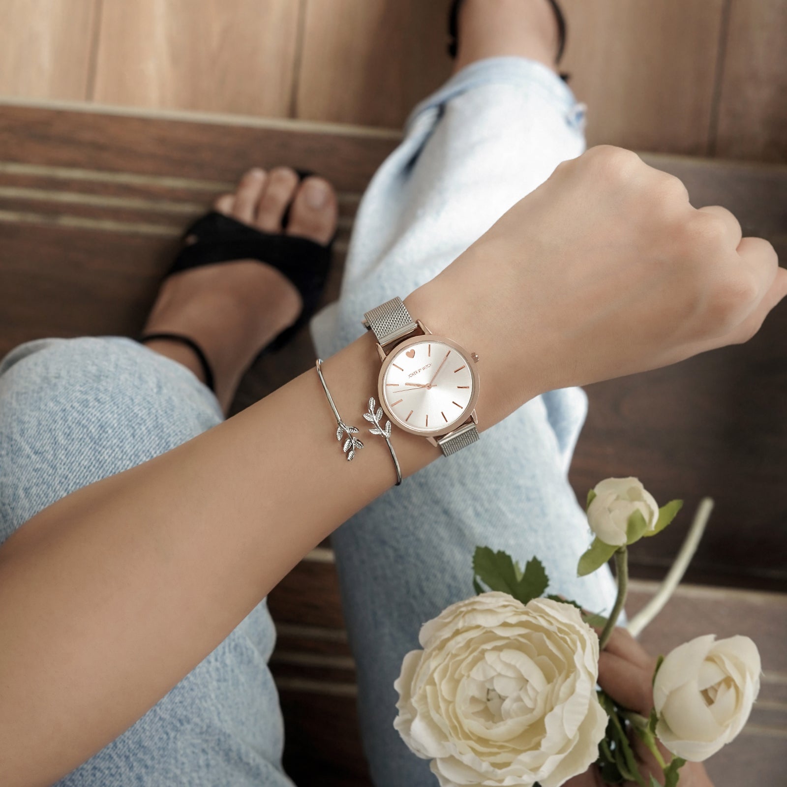 Shop Joker & Witch Shannon Watch Bracelet Stack For Women Online
