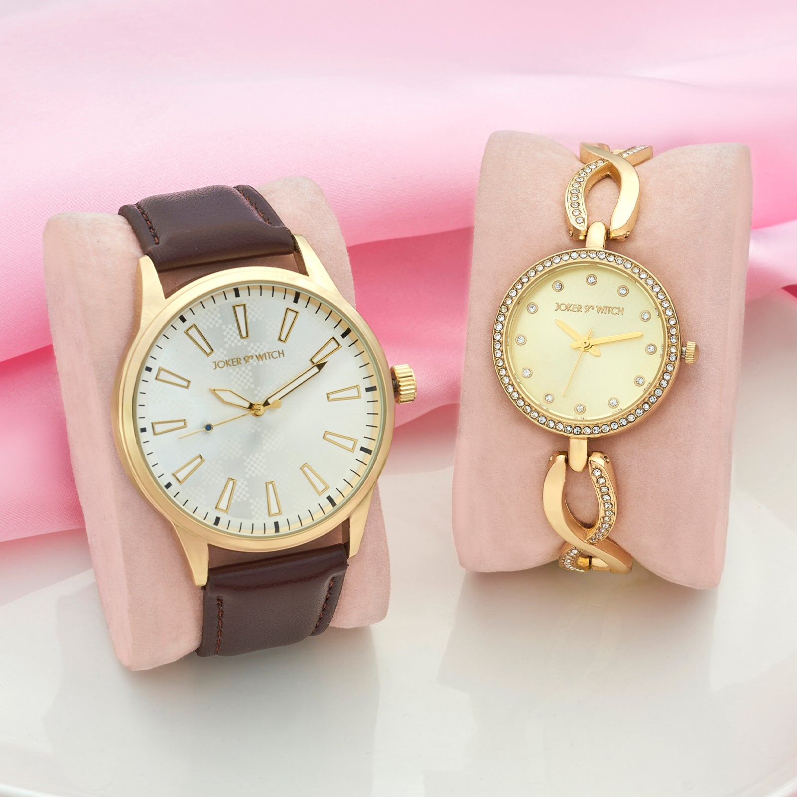 Shop Joker & Witch Robert & Suki Couple Watches For Men & Women