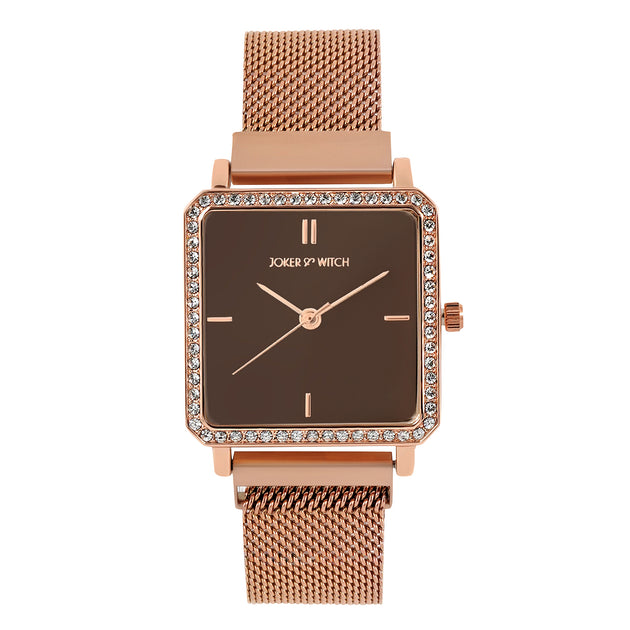 Pantone (Brown) – Tagged "Magnetic Mesh Strap Watch"– Joker & Witch